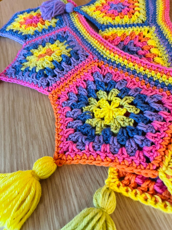 Boho Bunting - Rainbow! – Of Mars Crochet
