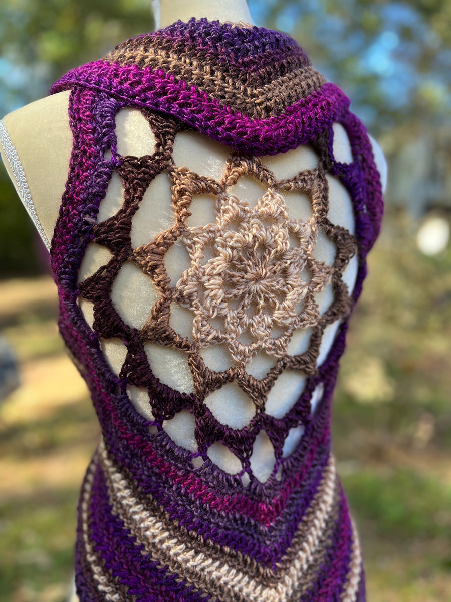 Cosmic Mandala Vest Crochet Pattern – Of Mars Crochet