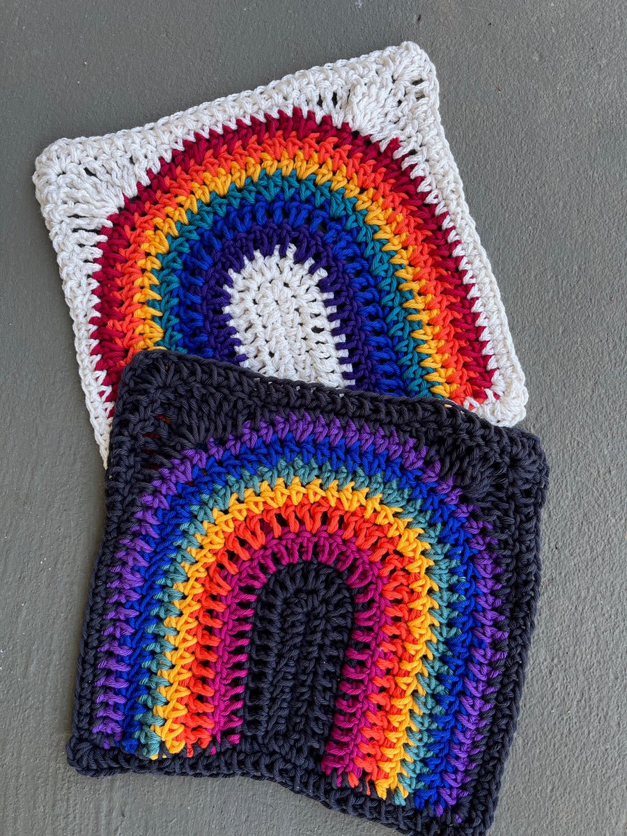Rainbow Crochet Square Pattern – Of Mars Crochet