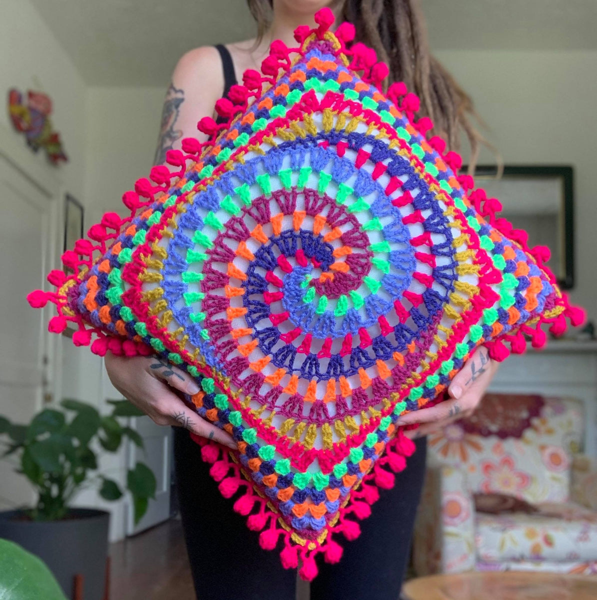 Vortex Pillow Crochet Pattern – Of Mars Crochet