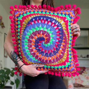 Vortex Pillow Crochet Pattern – Of Mars Crochet