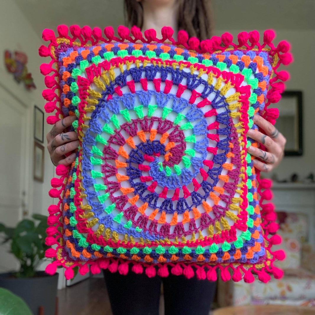 Vortex Pillow Crochet Pattern – Of Mars Crochet