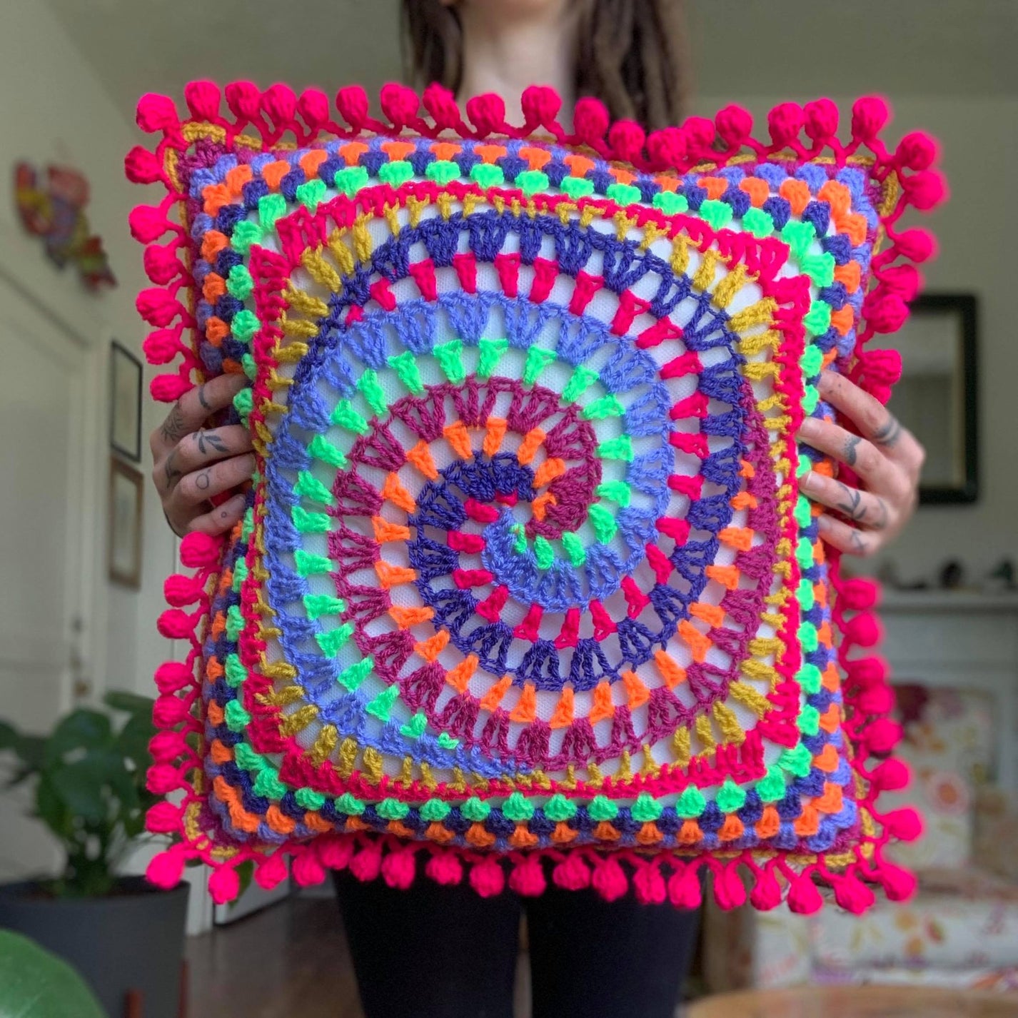 Vortex Pillow Crochet Pattern – Of Mars Crochet