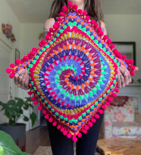 Vortex Pillow Crochet Pattern – Of Mars Crochet