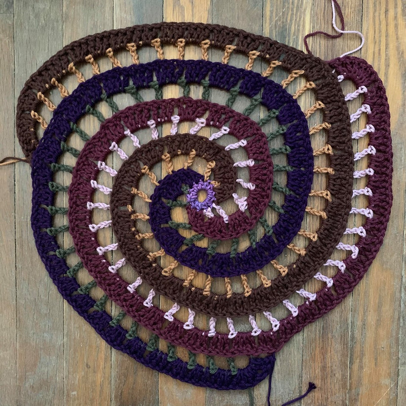 Carousel Spiral Crochet Pattern – Of Mars Crochet