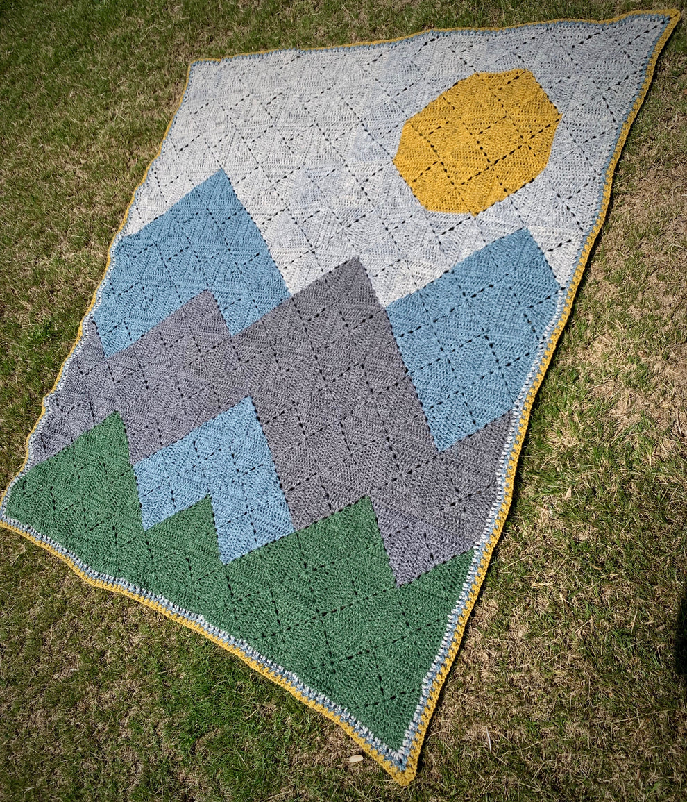 The Mountain Crochet Blanket Pattern – Of Mars Crochet