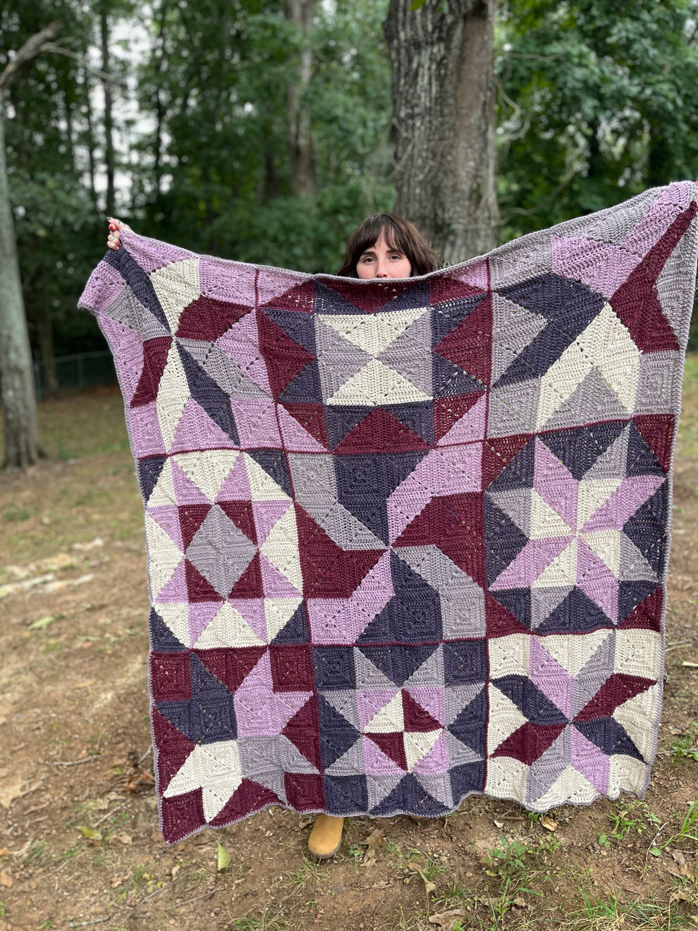 Homestyle Patchwork Crochet Blanket Pattern – Of Mars Crochet