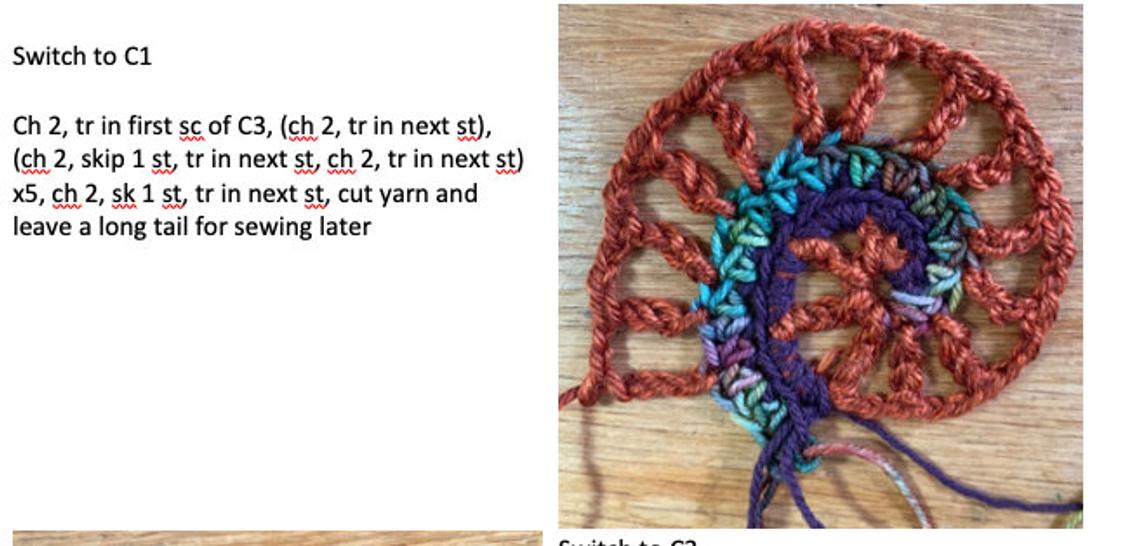 Openwork Triskelion Spiral Pattern – Of Mars Crochet